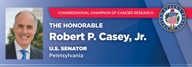 Sen. Robert P. Casey | Champion of Cancer Research | AACR Cancer ...